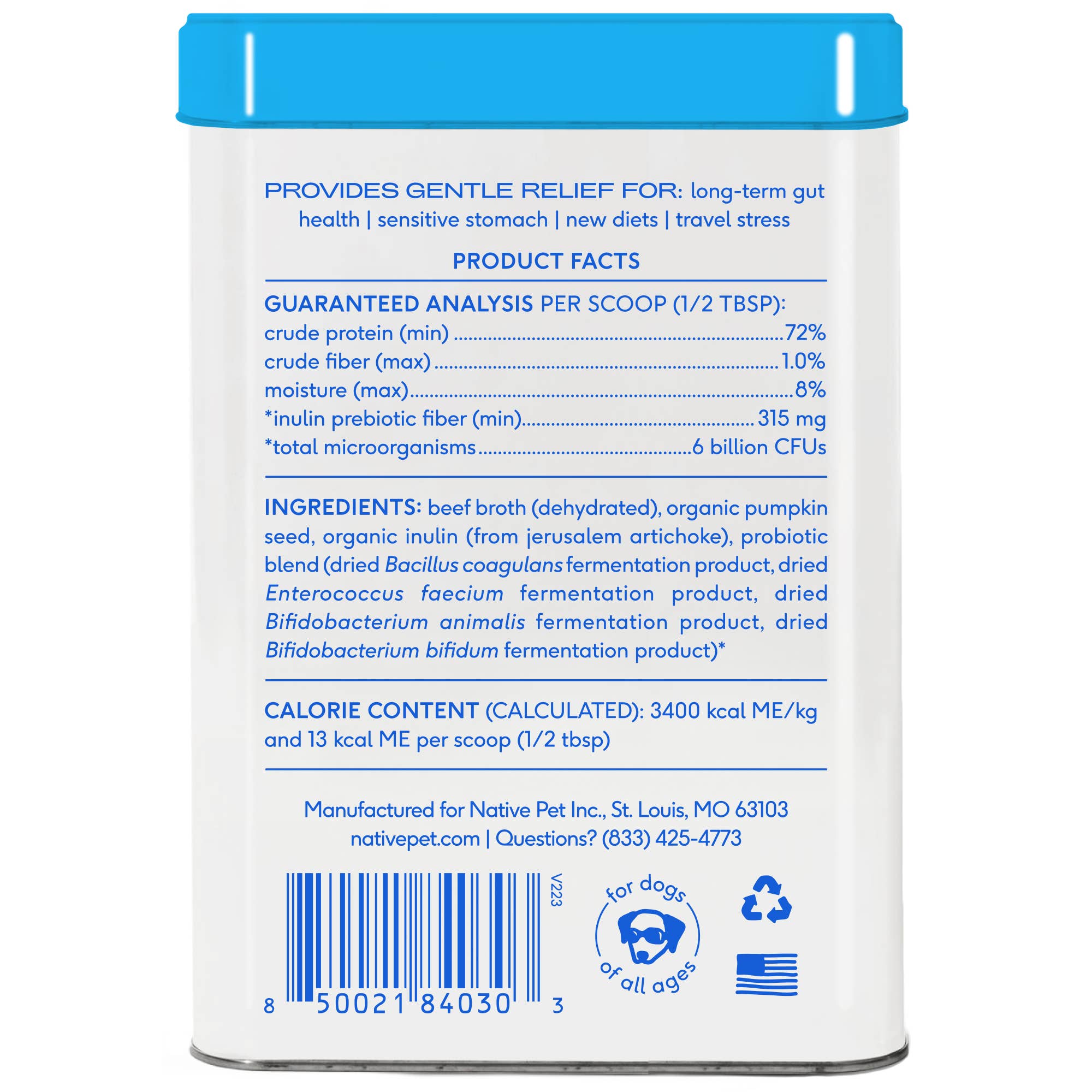 Native Pet - Probiotic Powder Supplement – The Modern Dog Company Store