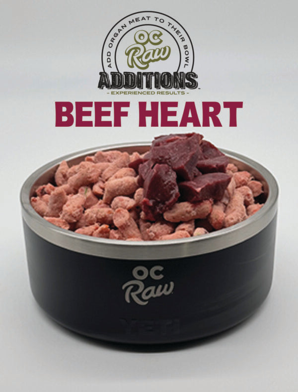 OC Raw Frozen Beef Heart – The Modern Dog Company Store