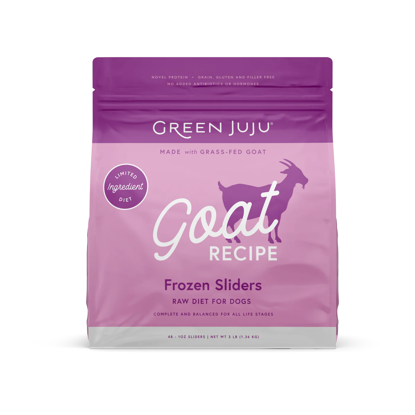 Green Juju Goat Recipe Frozen Patties & Sliders – The Modern Dog ...