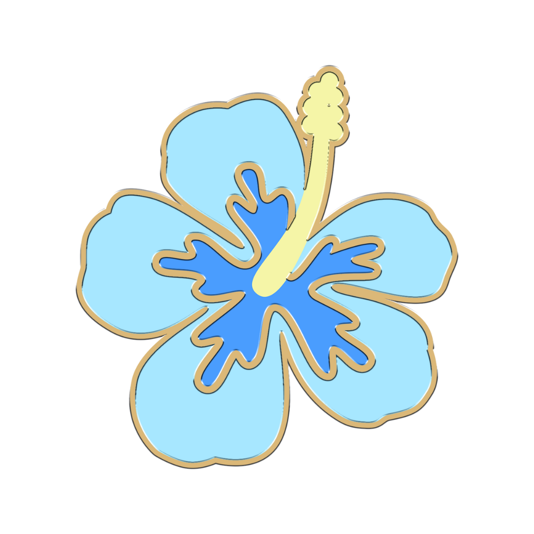 Furei Pets - Blue Hibiscus Charm – The Modern Dog Company Store