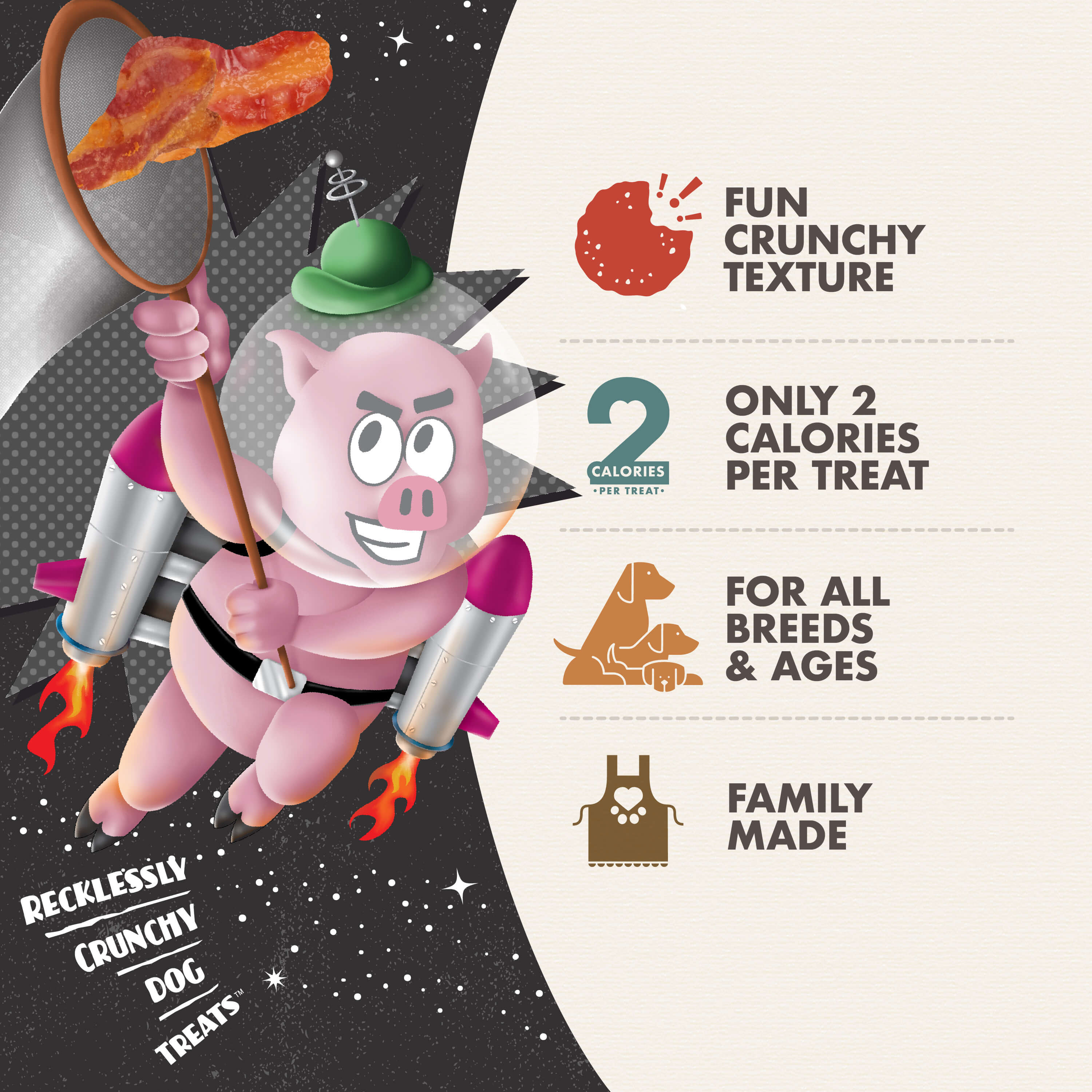 Fromm Crunchy O's Bacon Blasters – The Modern Dog Company Store